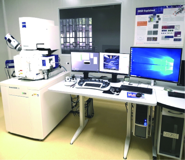 碳纳米管负载铂金颗粒的微观形貌表征